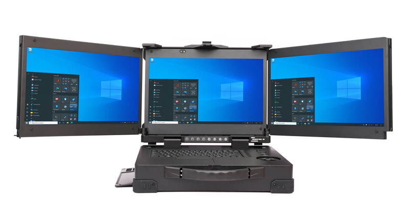 Triple-Screen Drone Control Terminal CTN-1580KB - Industrial PC